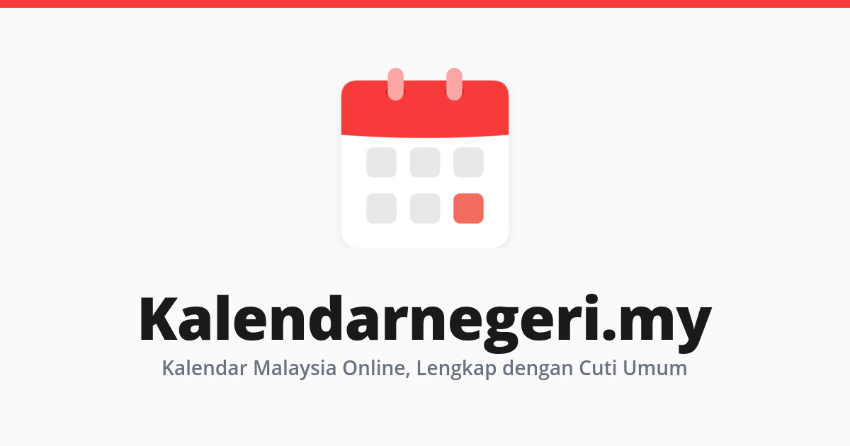 Calendar Malaysia 2025 - Public & State Holidays